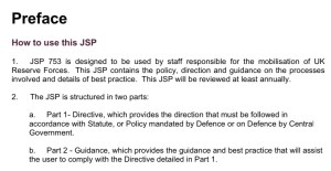 JSPs Explained – Forces Legal Resources